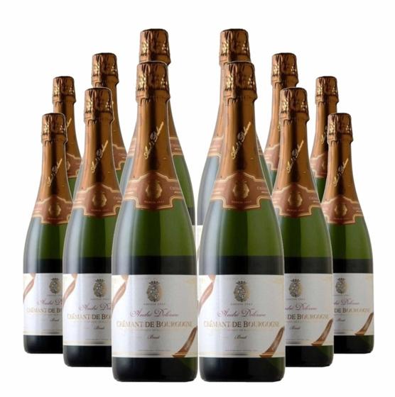 Espumante Andre Delorme Cremant de Bourgogne Kit com 12 Garrafas Oferta ...