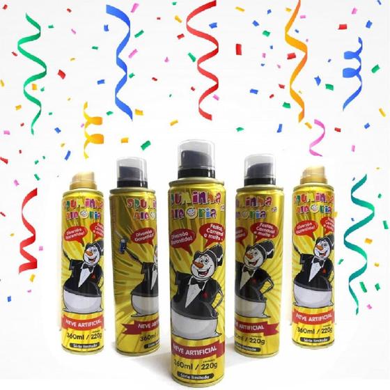 Espuminha de Carnaval Spray de Neve Artificial Alegria kit10 ...