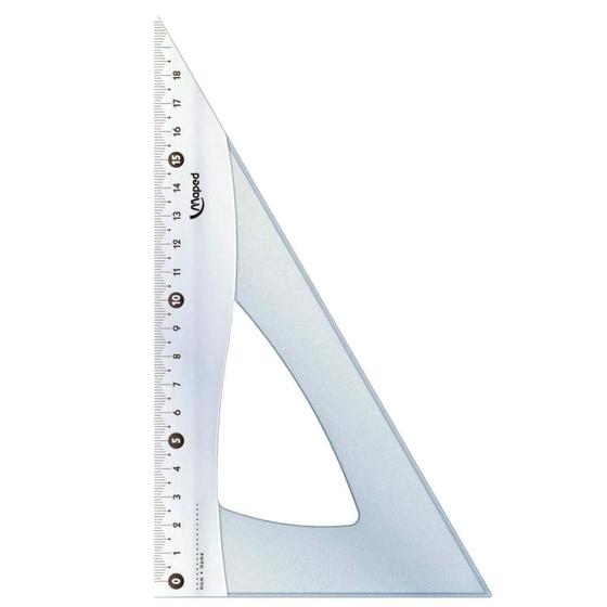 Esquadro Escolar 60 x 21cm - Maped - Esquadro Profissional - Magazine Luiza