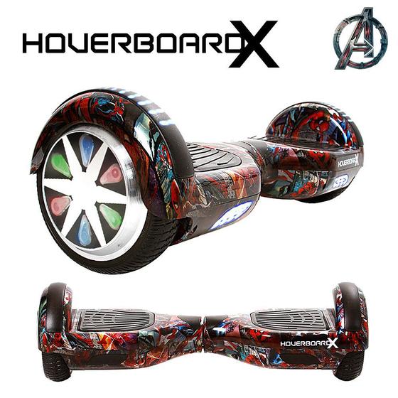 Esqueite Elétrico 6,5" HQ Homem Aranha HoverboardX Bluetooth ...