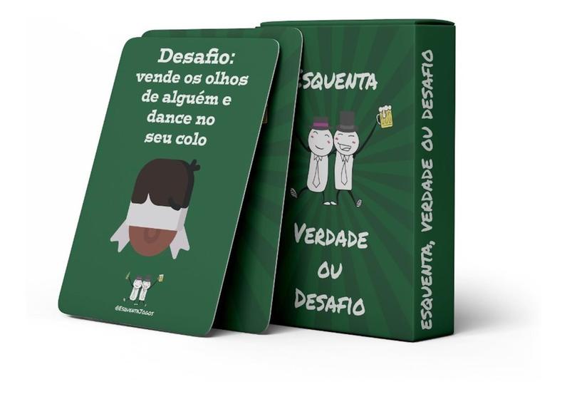 Esquenta Verdade Ou Desafio Jogo De Cartas Baralho Deck De Cartas