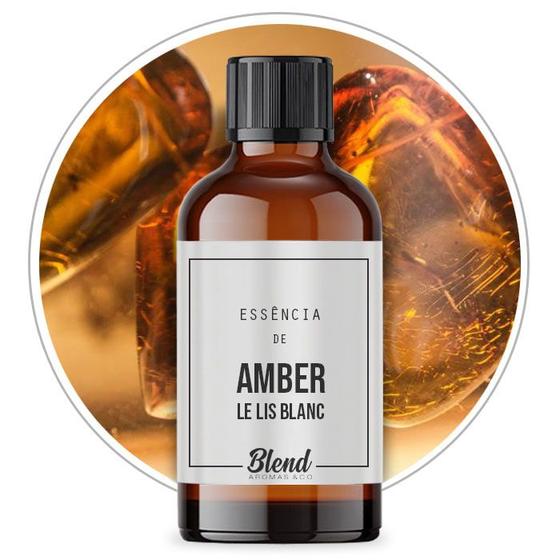 Essência de Amber Le Lis Blanc - Concentrada - 100ml - Blend Aromas - Essência para Aromatizador ...