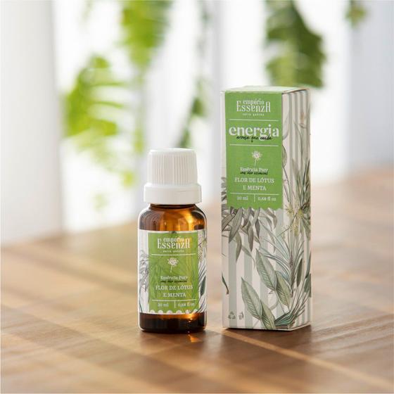 Essência pura flor de lótus e menta 20ml (energia) empório essenza ...