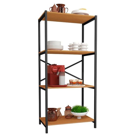 Estante Armário Steel 76cm Estilo Industrial com Pés em Aço - Loja ...