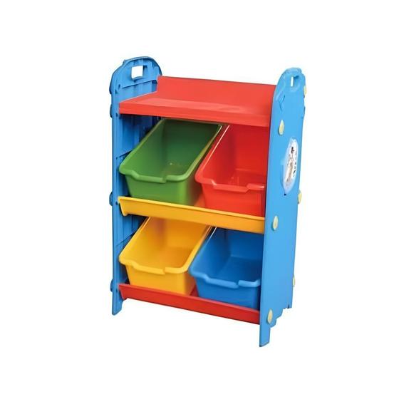 Estante bau organizador brinquedos caixas gavetas prateleira multiuso ...