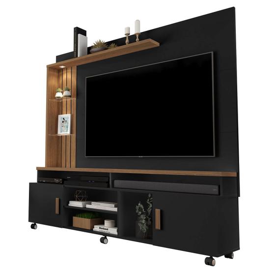 Estante Home Moderna P/ Tv Sala Star com Rodinhas - Carmolar - Rack - Magazine Luiza