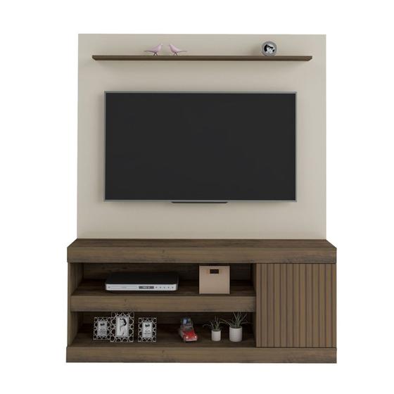 Estante Home para TV até 60 Polegadas 1 Porta Off/Pinho Capri Artely ...
