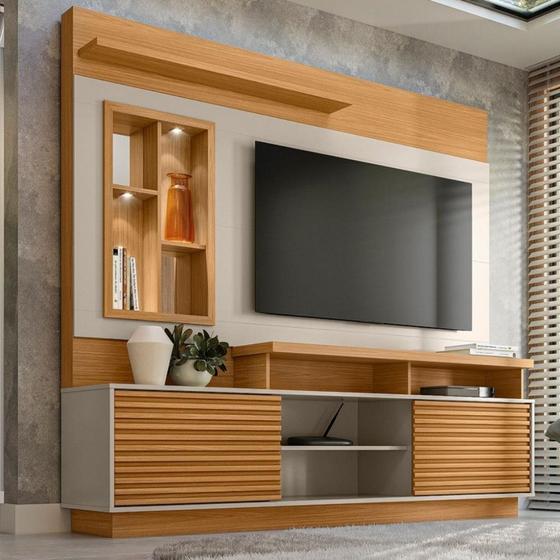 Estante Home para TV até 60 Polegadas 2 Portas Led Eldorado Linea ...