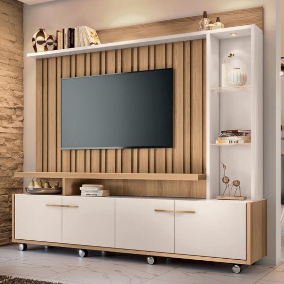 Estante Home para Tv até 60 Polegadas Ripado 4 Portas Titan HB Móveis ...
