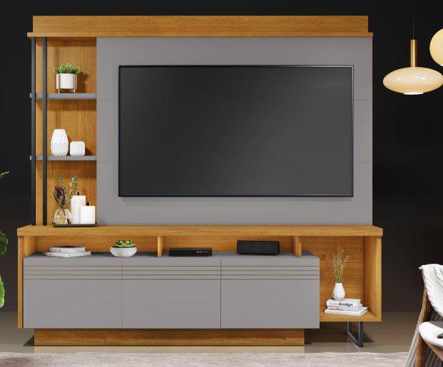 Estante Home para TV até 65 Polegadas Equilíbrio JCM Móveis Friso ...