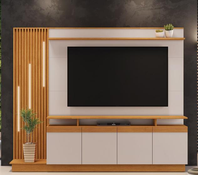 Estante Home Ripado Absoluto Com Led - JCM - Estantes - Magazine Luiza