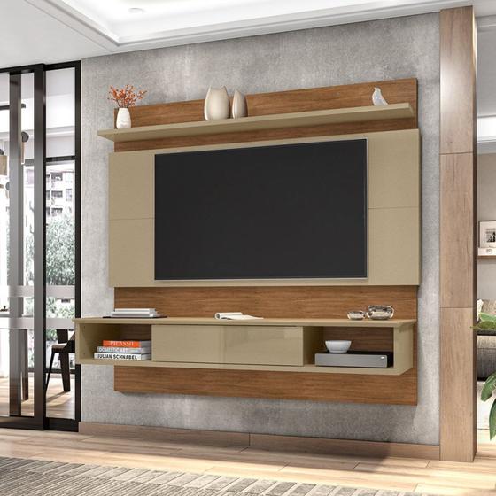 Estante Home Suspenso Para TV até 60 Polegadas com Gaveta 2 Nichos ...