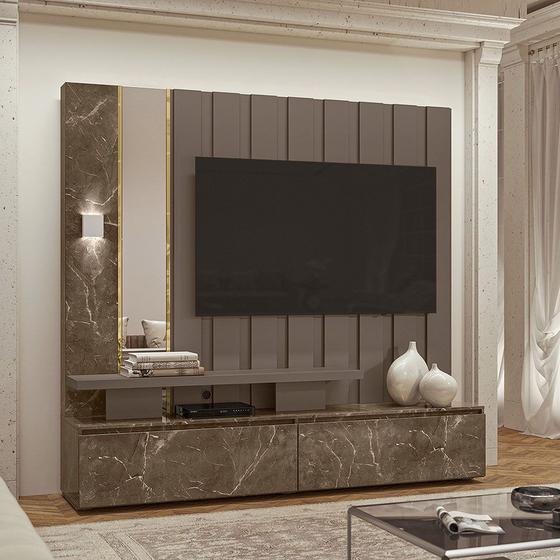 Estante Home Teather Zeus Para TV Até 65'' Com LED - Madetec - Estante ...