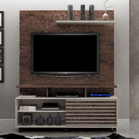Estante Home Theater Para TV até 60 Polegadas 1 Porta 5 Nichos Star ...