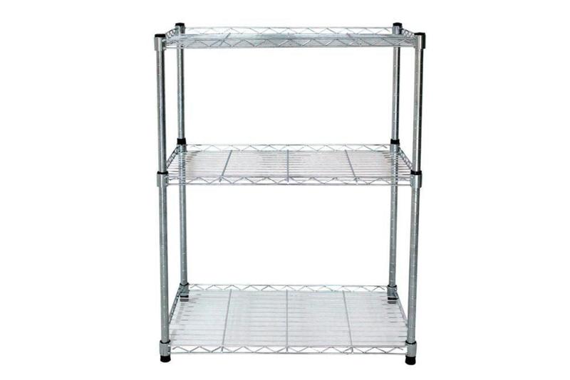 Estante Multiuso em Aço com 3 Prateleiras Cromado - Casanova - Estante ...
