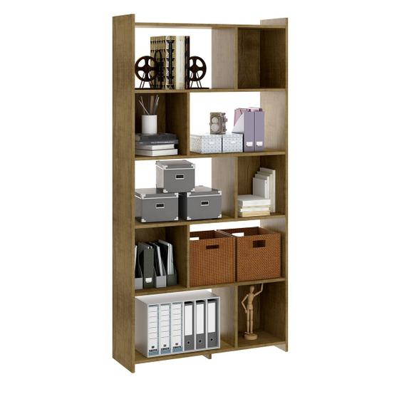 Estante Nicho para Escritório Valore Posh 91x183 Cm MDP Terracota 0724 ...