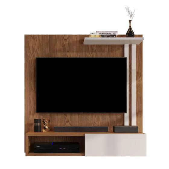 Estante Painel Suspenso Televisão TV 32 Polegadas Prateleira Decorativa Nicho Eletrônico Porta ...