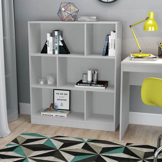 Estante para Escritório B25 Branco Nova Mobile - Conjunto Escritório ...