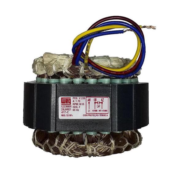 Estator Motor Rossi P35 1/3Hp 220V Motor De Portão - Rossi Portoes ...