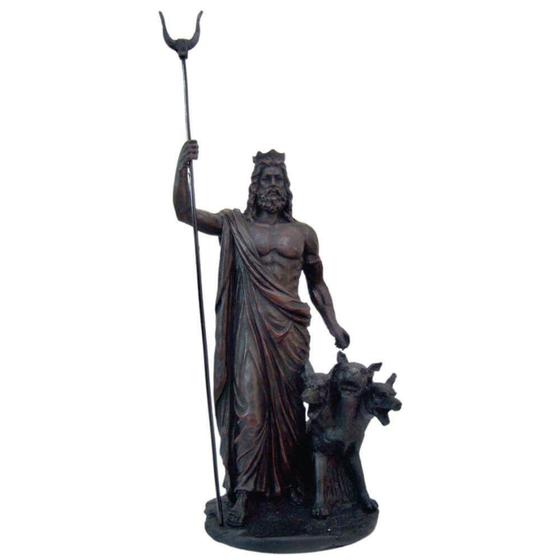 Estatua Hades Cerbero Mitologia Deus Mortos Grego Submundo - Shop ...