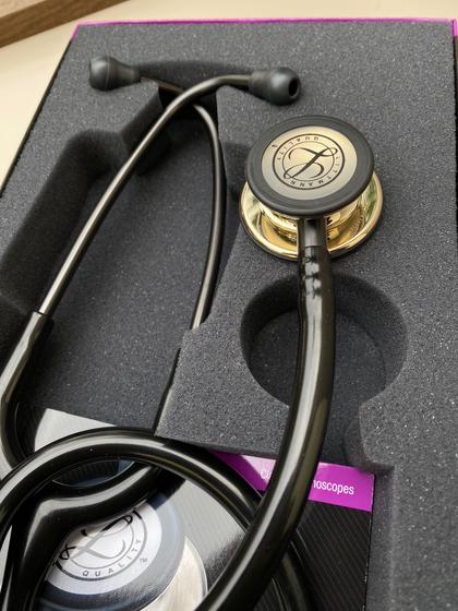Estetoscópio Littmann Classic III 5861 Black Champagne - 3M - 3M ...