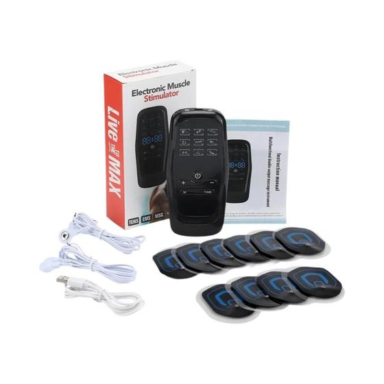 Estimulador Muscular Elétrico Ems Fisioterapia Tens Acupuntura Massagem Corporal Máquina De ...