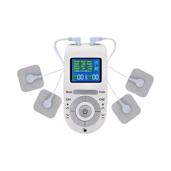 Estimulador Muscular Elétrico TENS EMS Acupuntura Rosto Corpo Massageador Conjunto De Terapia ...