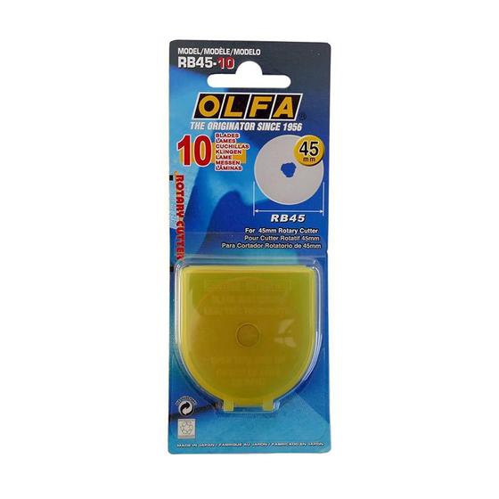 Estojo De Lâminas Olfa Rb45-10 10 Unidades - Cortador Circular - Magazine Luiza