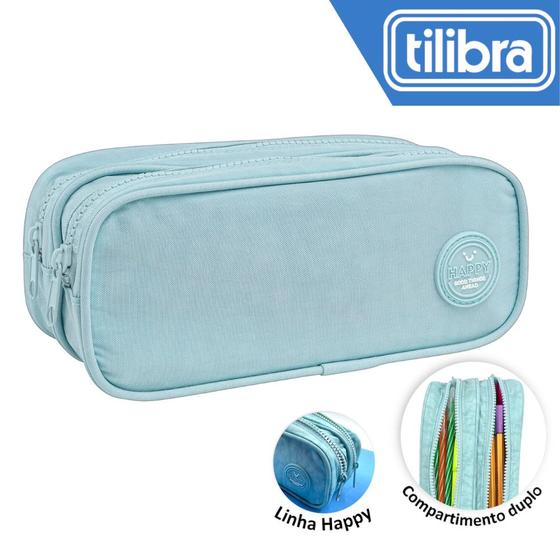 Estojo Duplo Tilibra Escolar Juvenil Grande Happy - Estojo escolar ...