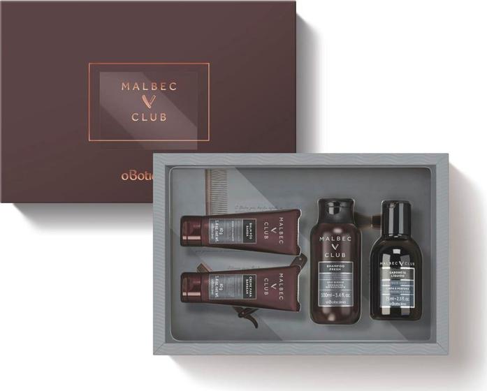 Estojo Malbec Club Barba Miniaturas - Perfumaria - Cuidados com o Corpo ...