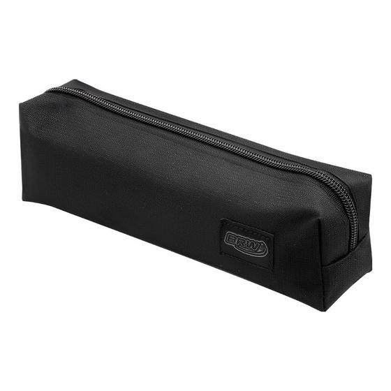 Estojo Tecido Poliéster Pequeno 1 Zíper Brw Preto Liso - Estojo escolar ...
