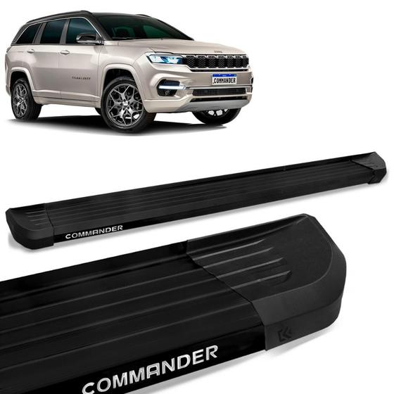 Estribo Lateral Jeep Commander 2022 2023 Alumínio Preto - CK - Estribo ...