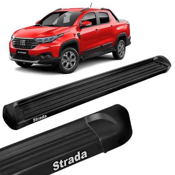 Estribo Lateral Strada 2021 CD CS Alumínio Preto - Track - Estribo ...
