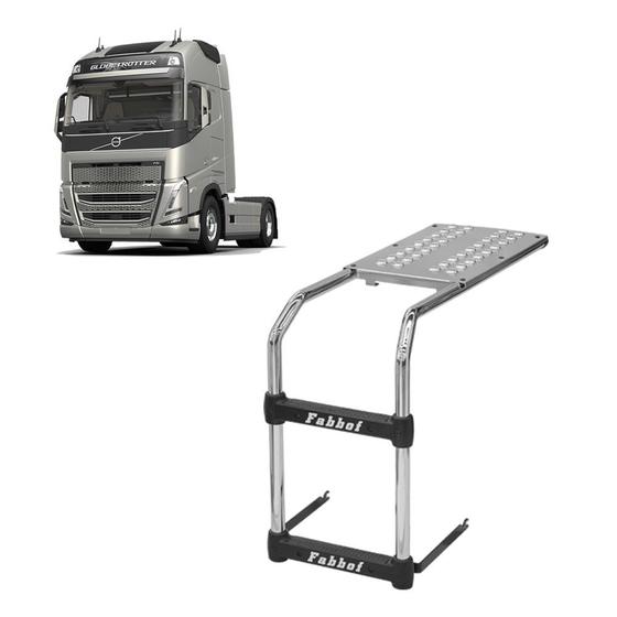 Estribo Plataforma Tanque Arla Volvo FH 2015/2021 40 Litros - Fabbof - Estribo Lateral ...