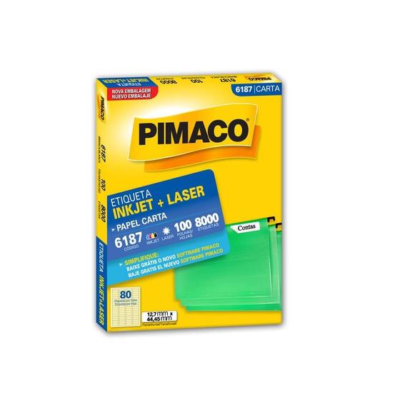 Etiqueta Adesiva 6187 12,7x44,45mm Branca Pimaco - Etiquetas e ...