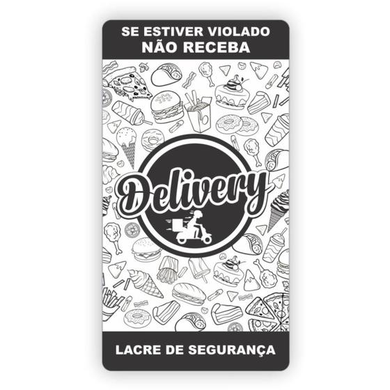 Etiqueta Adesiva Delivery Lacre de Segurança 75X40MM - Rolo com 1000 ...