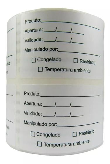 Etiqueta Anvisa De Alimento Prazo Validade 60x40 1.000 Unid - DELUMA ...