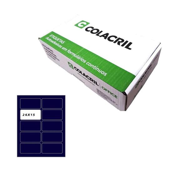 Etiqueta Formulário - Colacril - Colacril - Etiquetas e Acessórios ...