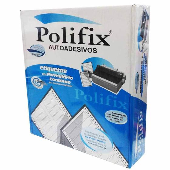 Etiqueta Formulário Contínuo 2 Carreiras 89x36 Polifix 8000 Unidades ...