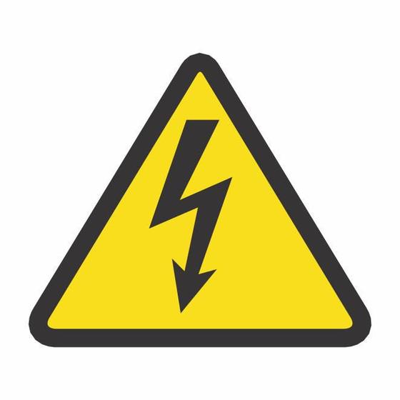 Etiqueta Iso W012 Risco De Eletrocussão Nr 10 - 15 Unidades - Planer ...