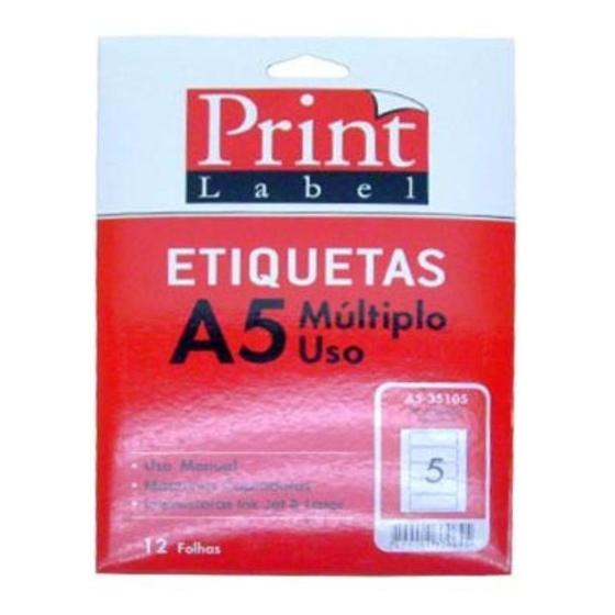 Etiqueta Print Label A5 35105 - Etiquetas e Acessórios - Magazine Luiza