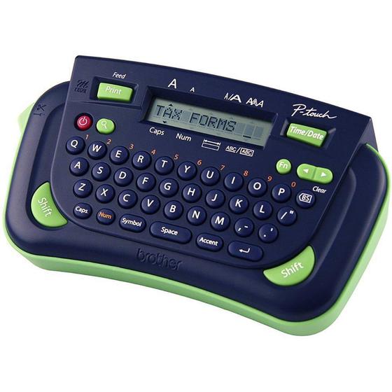 Etiquetadora Rotuladora Brother Eletrônica Portátil Azul Pt80 ...