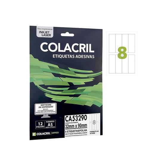 Etiquetas CA5 - Vários tamanhos e modelos - Colacril - Colacril ...