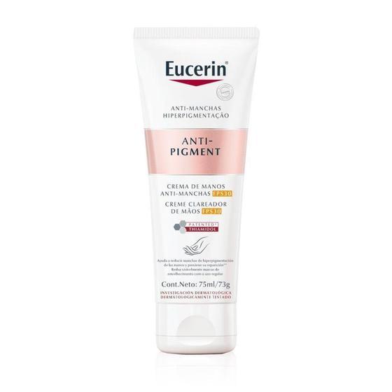 Eucerin Anti-Pigment Creme Hidrante Clareador de Mãos FPS 30 75ml ...