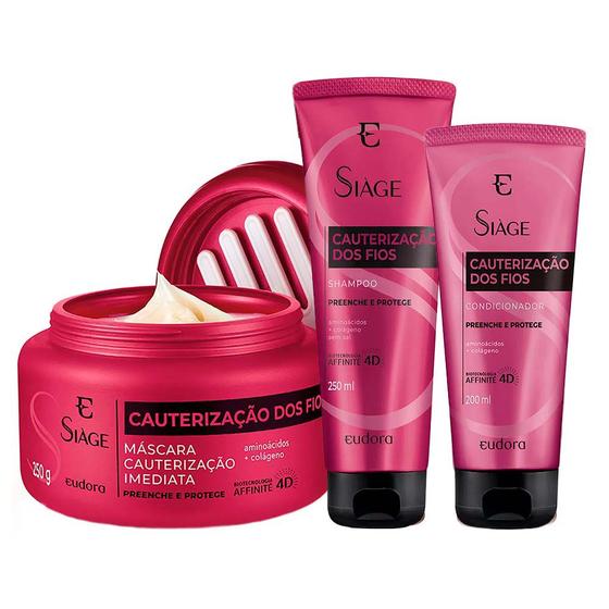 Eudora Siage Cauterização dos Fios Kit - Shampoo + Condicionador ...