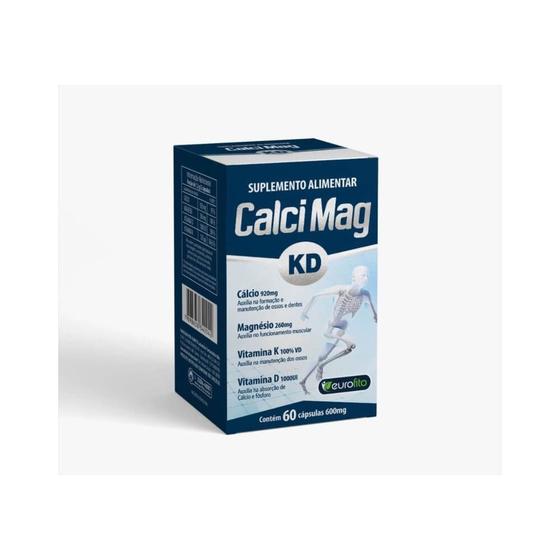 Eurofito Calci Mag Kd 500mg C/60 - Vitaminas A-Z - Magazine Luiza