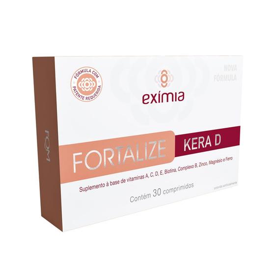 Exímia Fortalize Kera D com 30 Comprimidos - Eximia - Nutricosméticos ...