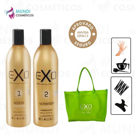 Exo Progressiva Exoplastia Capilar Exo Hair 2 X 500ML - Kit de ...