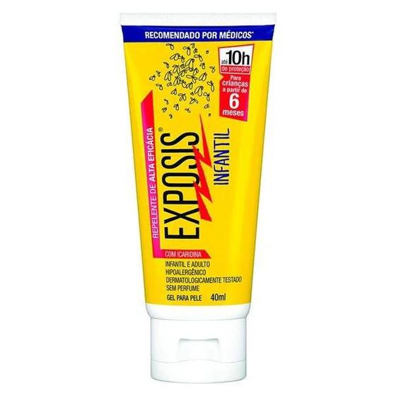 Exposis Repelente Infantil Gel Com Icaridina 40ml - Repelente para Bebê ...