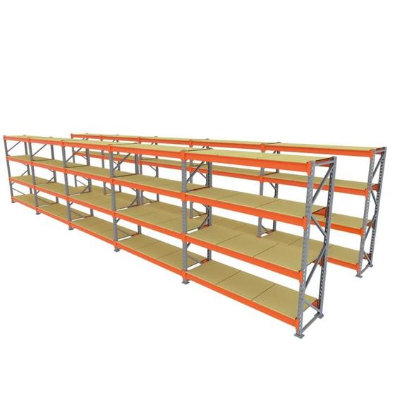 Expositor 10 mini porta pallet 250 kg 180x200x60 (CxLxP) cinza com ...